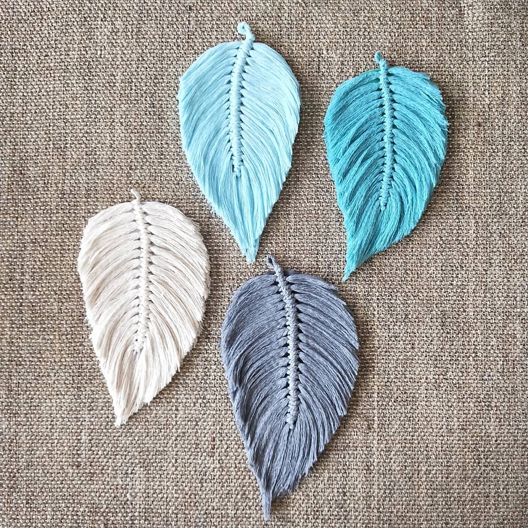 The Knot And Tile Macrame Feather Truly Majestic
